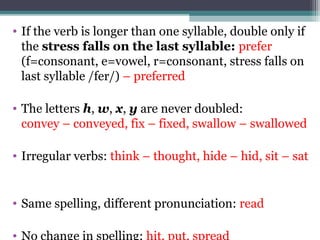 Spelling rules | PPT