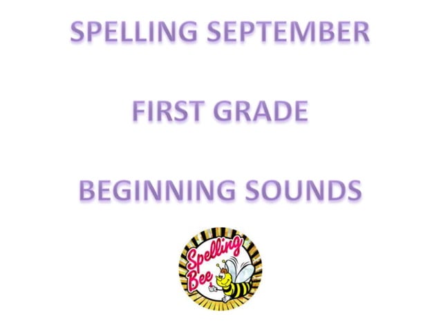 Spelling september | PPT