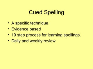 Spelling strategies sept 2015 | PPT