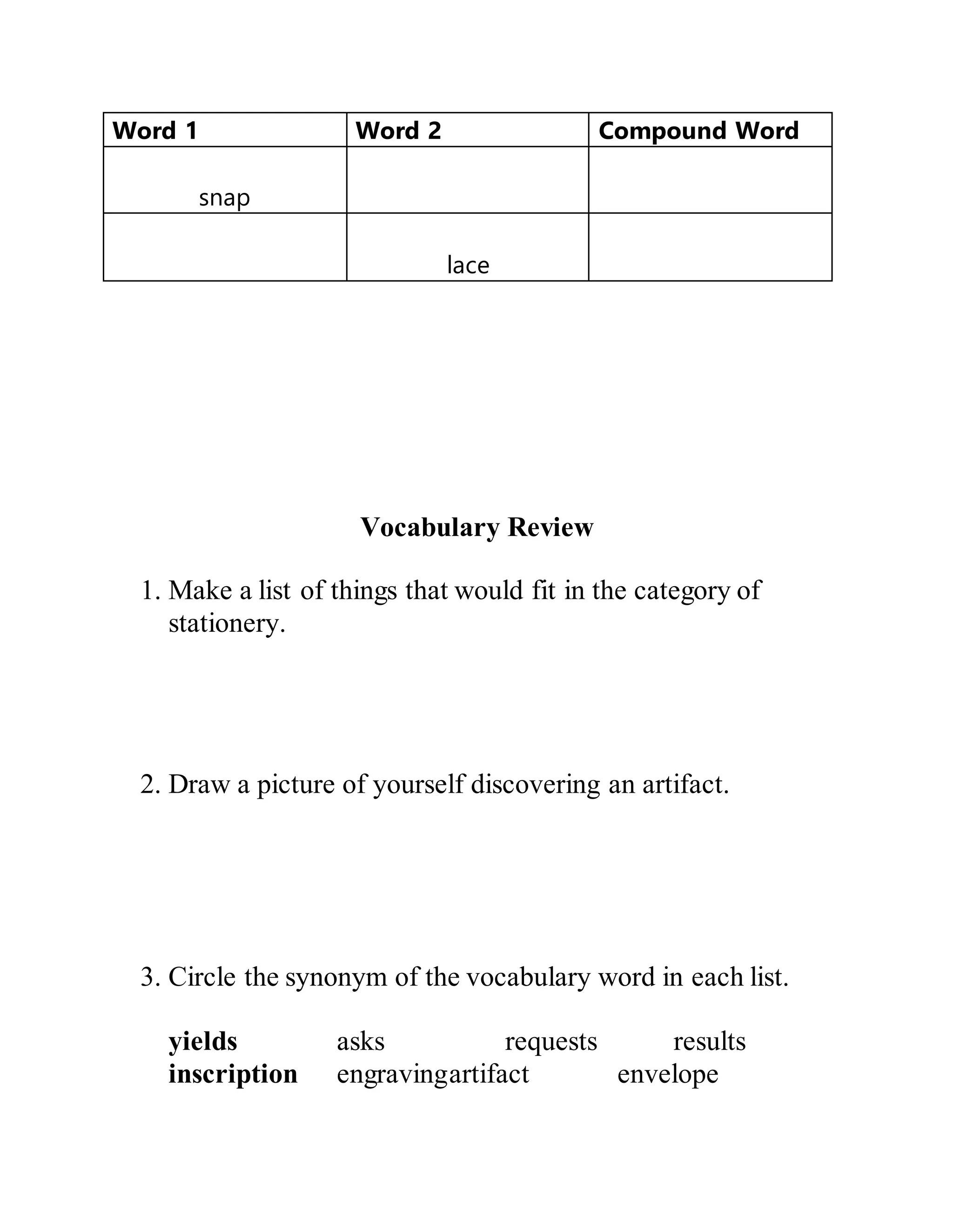 Spelling words Unit 2 Week 3 | DOCX