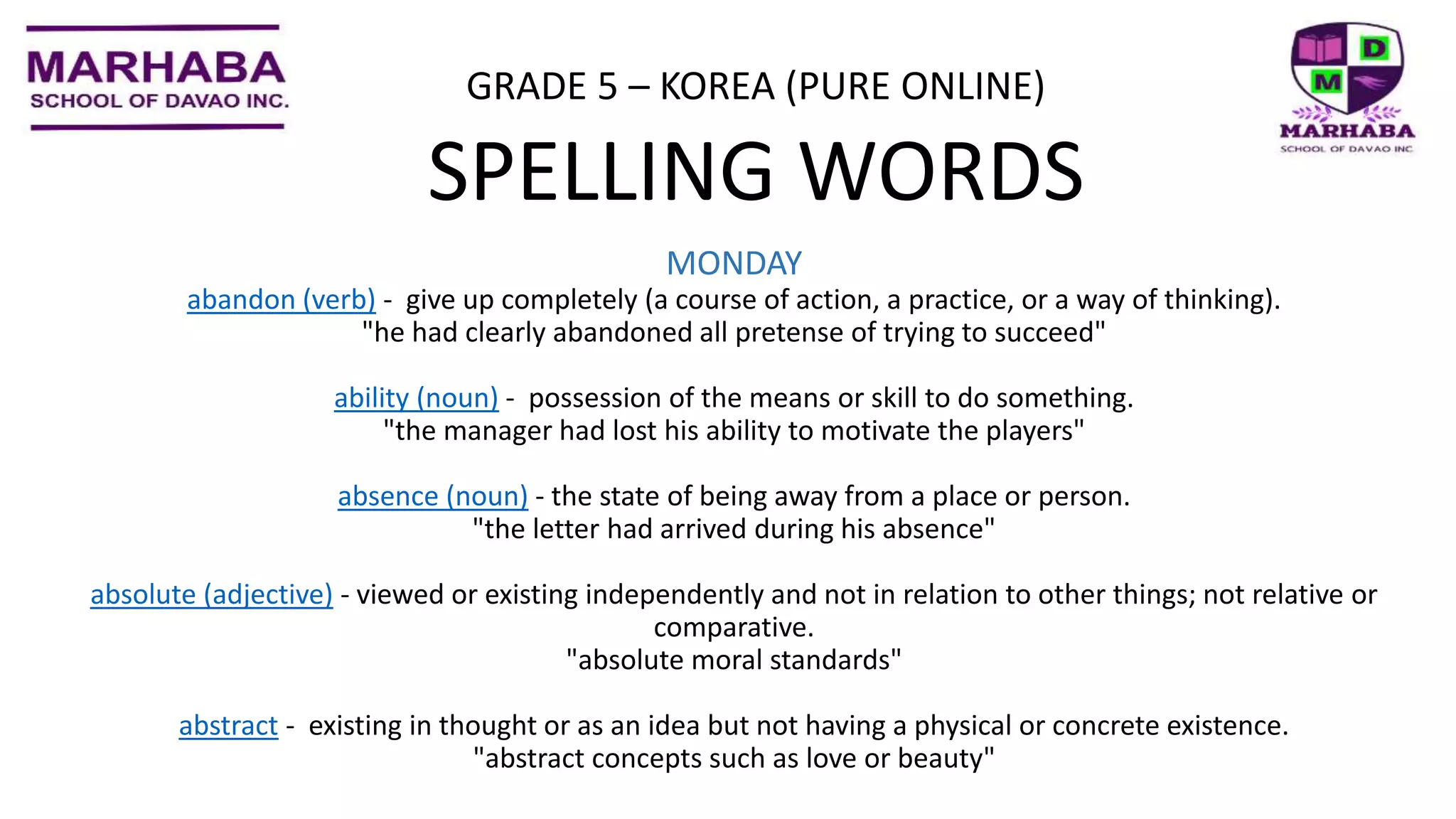 Spelling Wordss.pptx