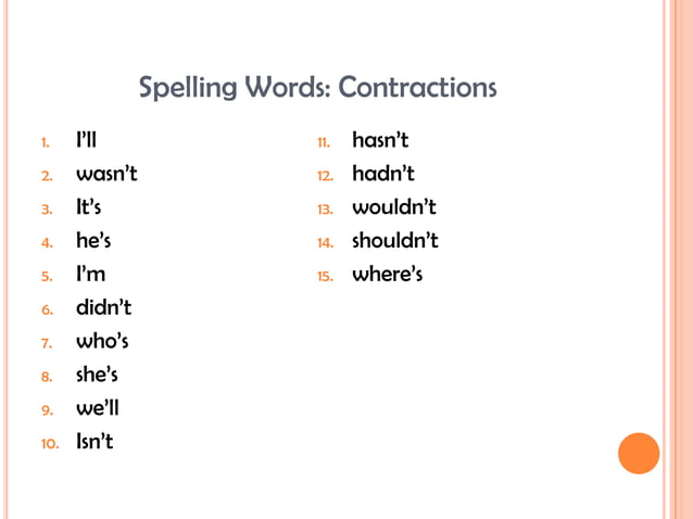 Spelling Words & Sentences 2nd Grade | PPTX