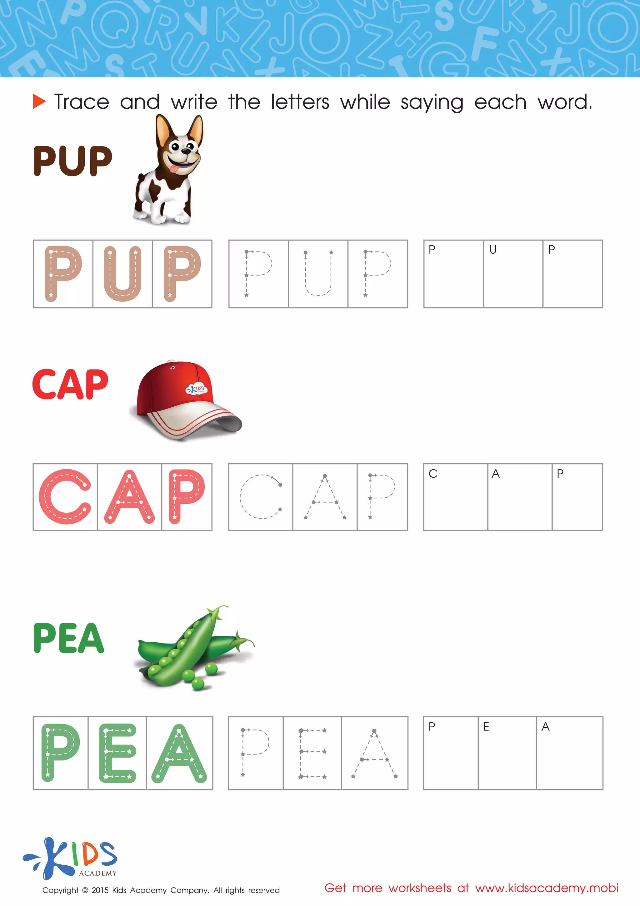 Spelling worksheets for Preschool and Kindergarten | PDF