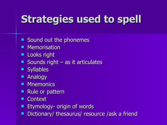 Spelling workshop powerpoint | PPT