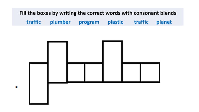 Spell one-to-two syllable words with initial and final consonant blends ...