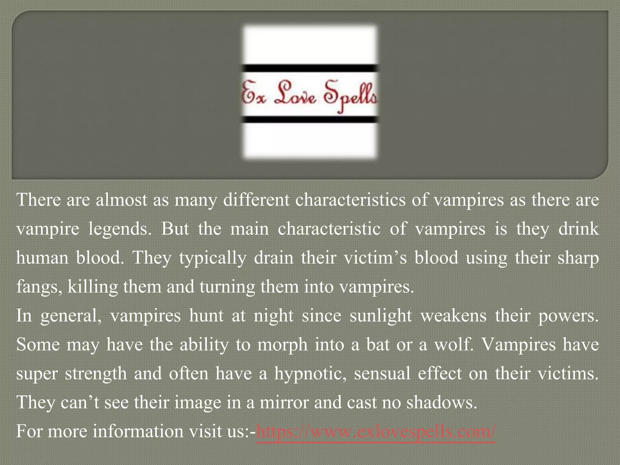 Spells to become a vampire overnight1 | PPTX