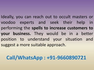 Spells to increase customers to your business | PPTX