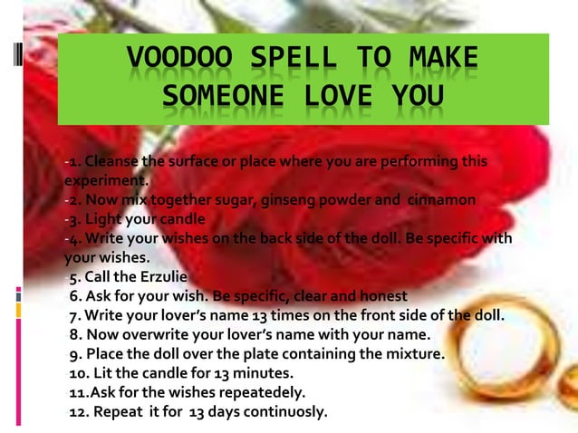 Spell to make someone love you deeply | PPT