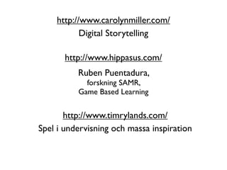 Spel och berättande | KEY