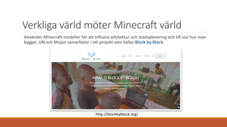 Spel som involverande utvecklingsverktyg i stadsbyggnadsprocesser | PPT