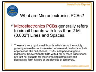 PCBs for MICROELECTRONICS - Design for Manufacturability | PPT