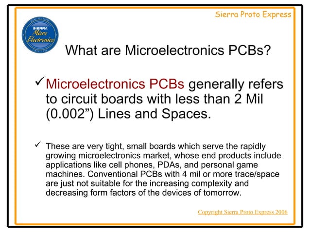 PCBs for MICROELECTRONICS - Design for Manufacturability | PPT