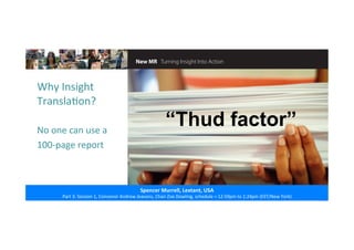 Spencer Murrell - Festival of NewMR - 2010 | PPT