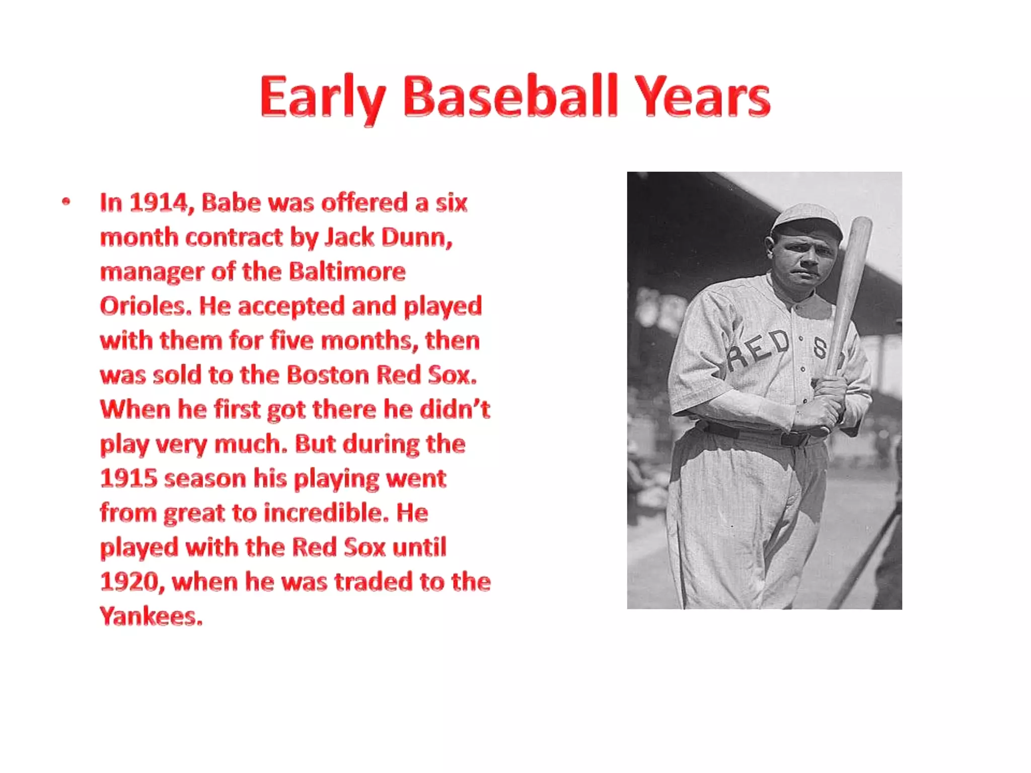 Spencer's babe ruth, a biography | PPTX