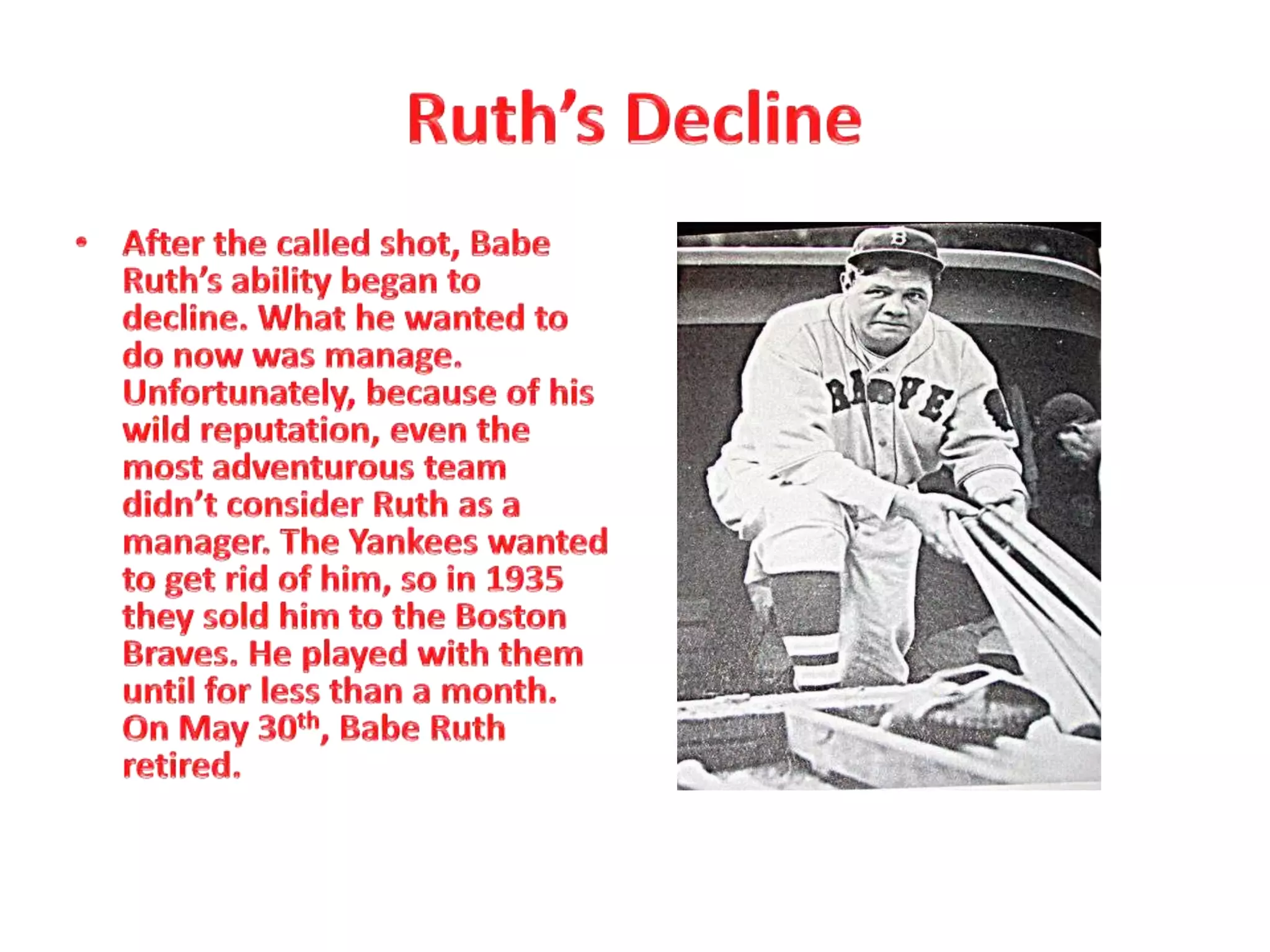 Spencer's babe ruth, a biography | PPTX | Biographies | Genres