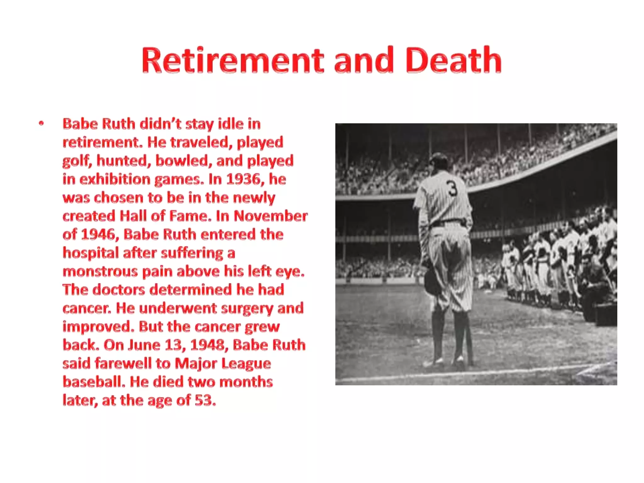 Spencer's babe ruth, a biography | PPTX | Biographies | Genres