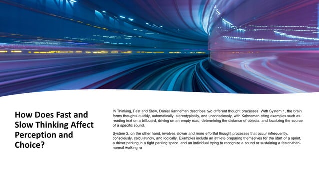 Spencer Schar - How Does Fast and Slow Thinking Affect Perception and ...