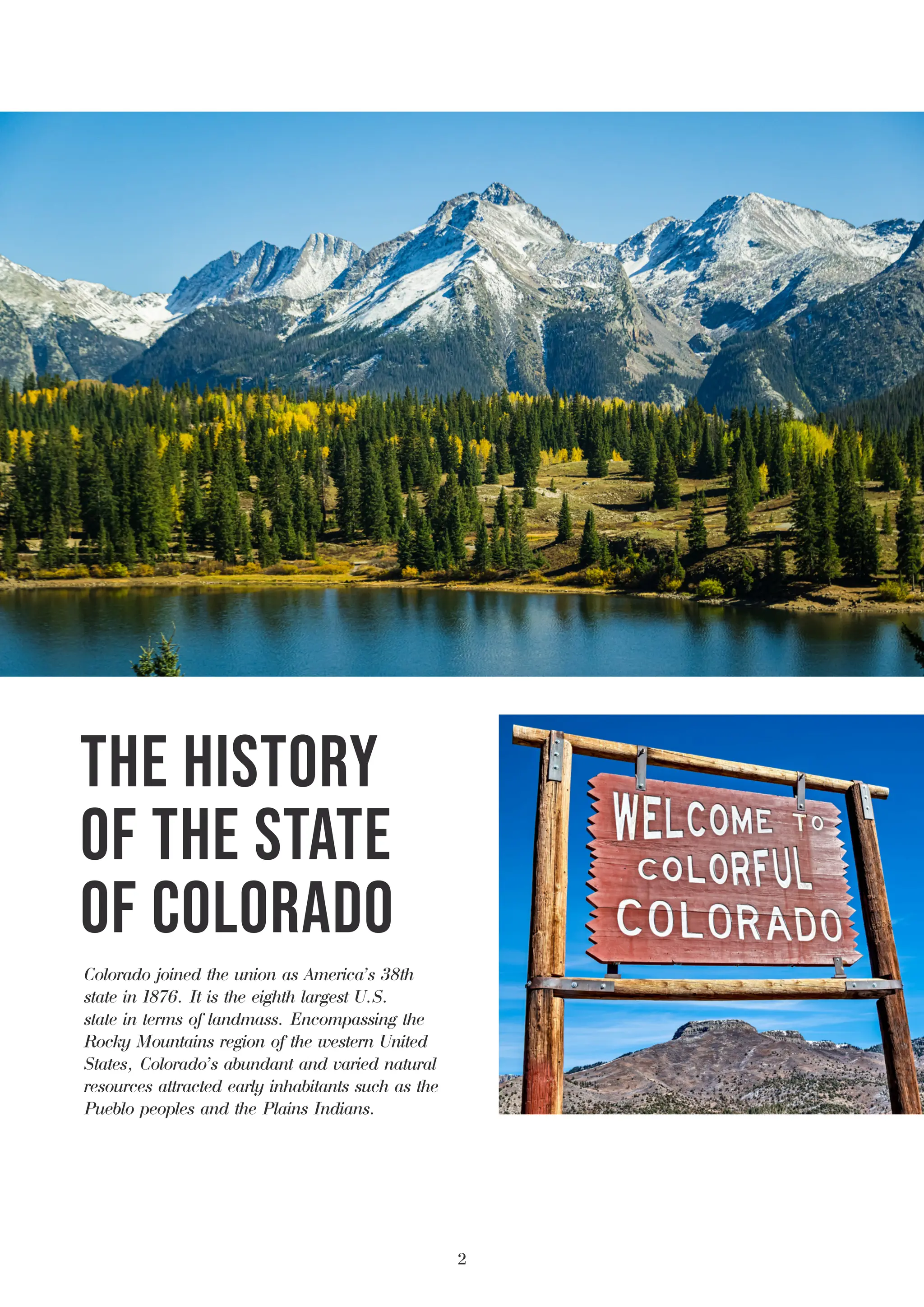 The History of the State of Colorado | PDF