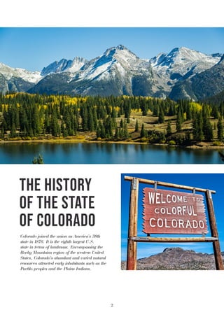 The History of the State of Colorado | PDF