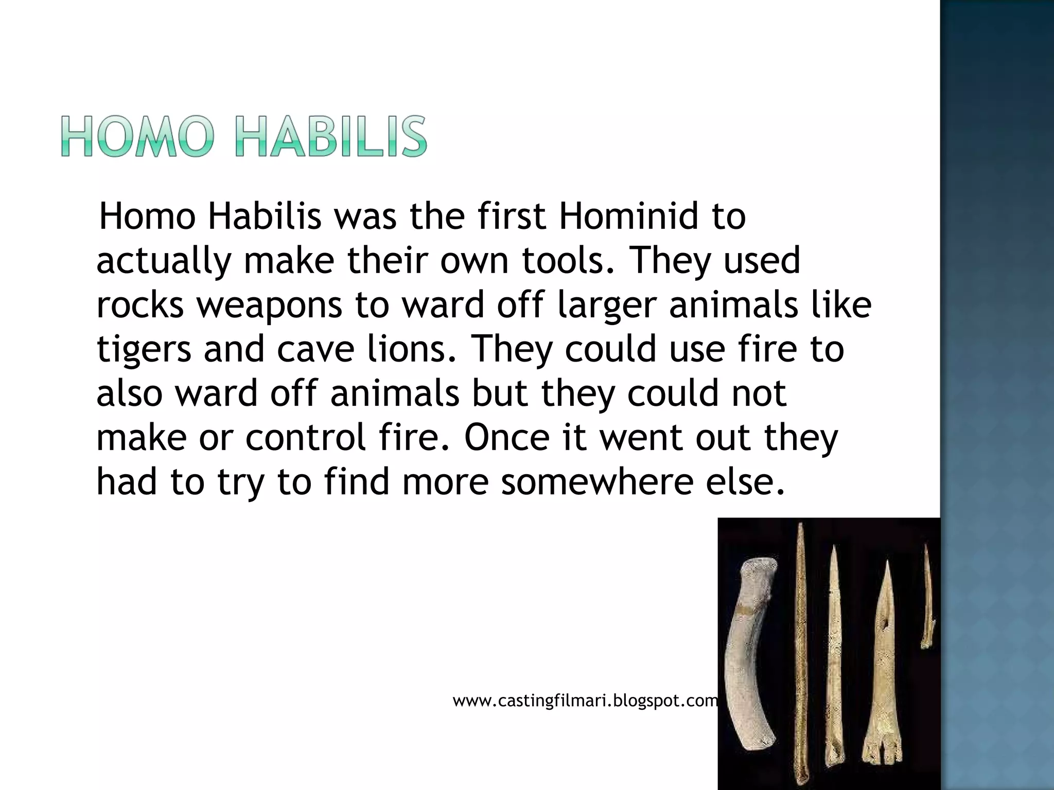 Spencer Tools Early Man | PPT