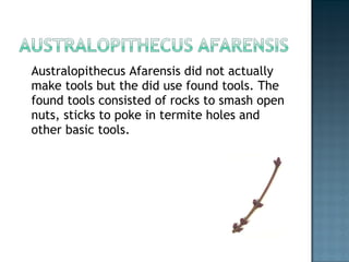 Spencer Tools Early Man | PPT