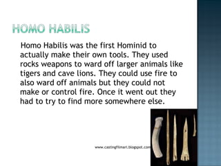 Spencer Tools Early Man | PPT