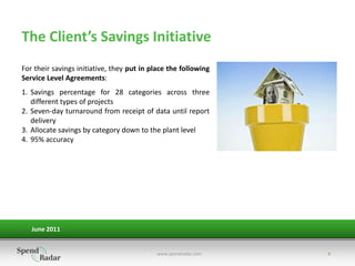 Allocating Savings Using Spend Analysis | PPT