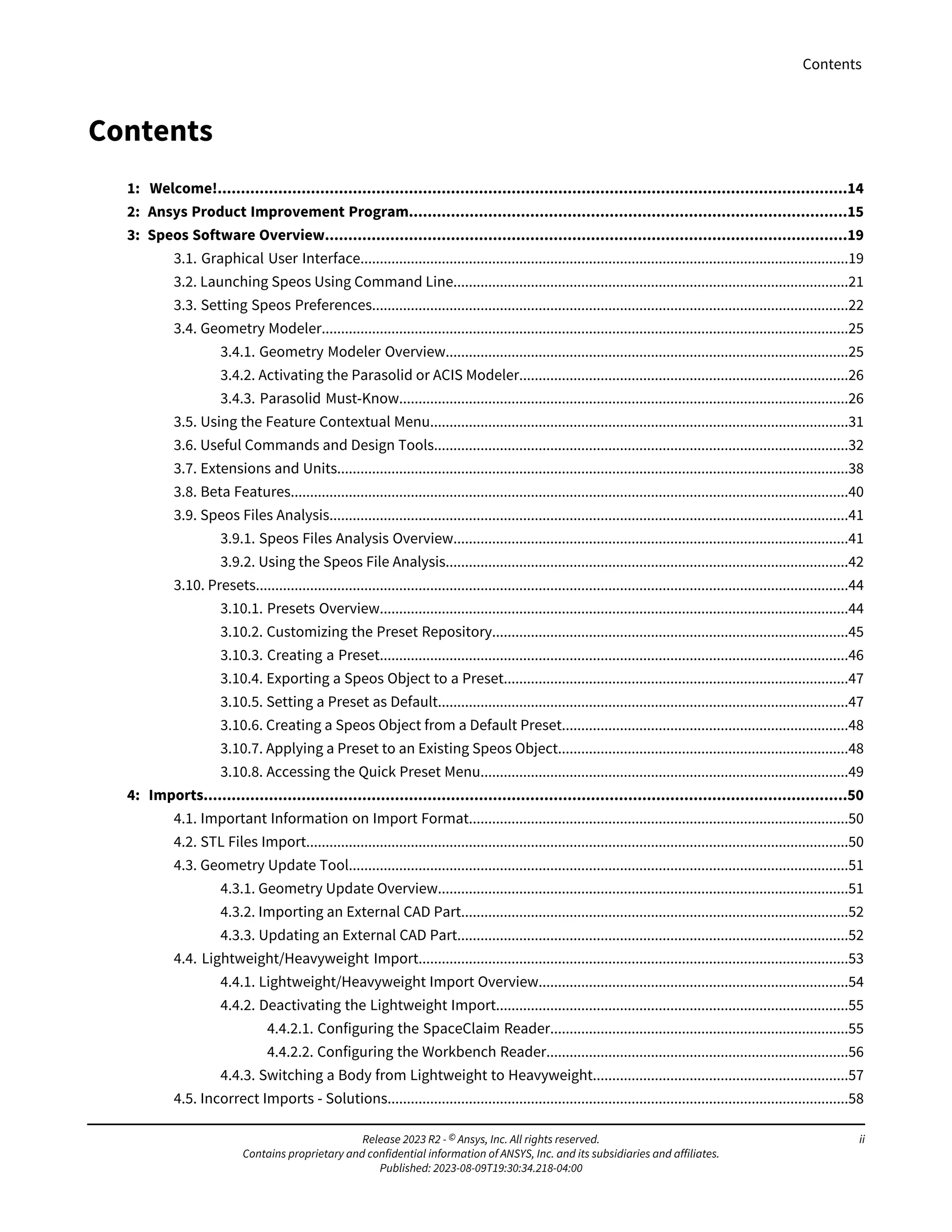 The Introduction of Speos 2023R2 Users Guide | PDF