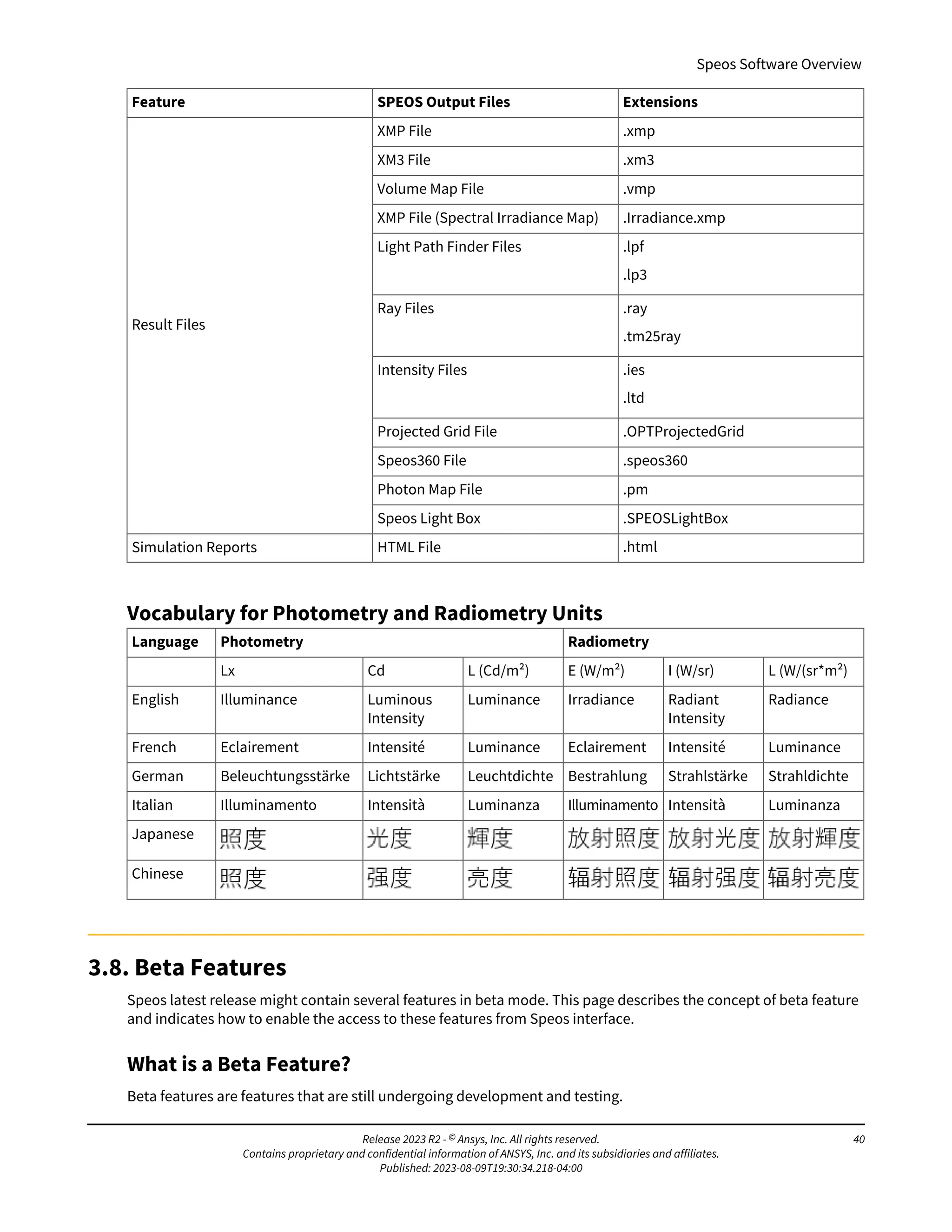 The Introduction of Speos 2023R2 Users Guide | PDF