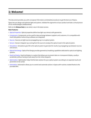 The Introduction of Speos 2023R2 Users Guide | PDF