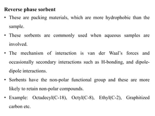 Solid phase extraction pdf education near | PPTX