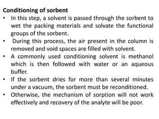 Solid phase extraction pdf education near | PPTX