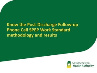 SPEP Student Transition of Care Project | PPT