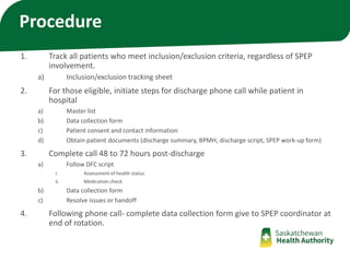 SPEP Student Transition of Care Project | PPT