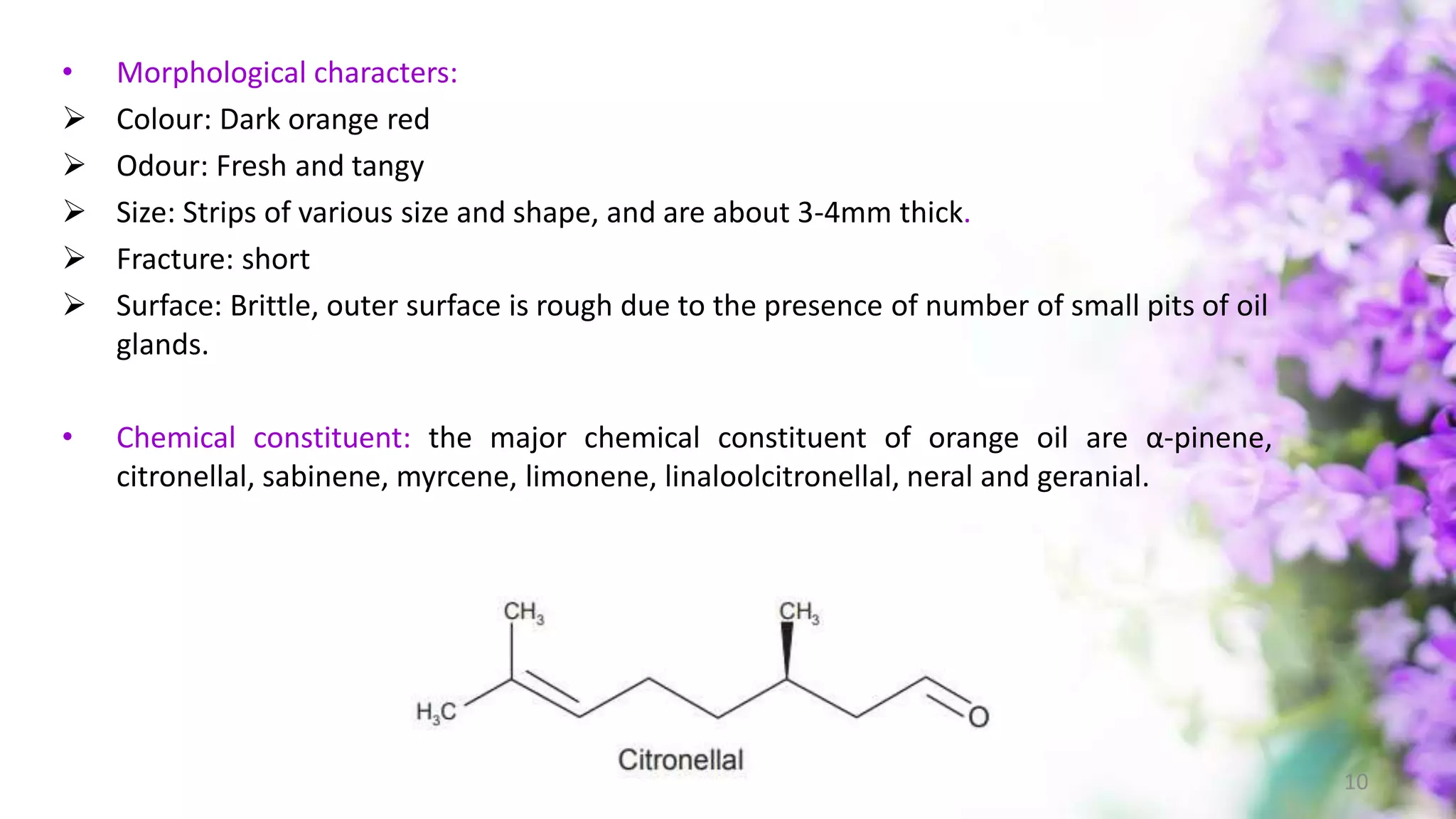 Perfumes and flavouring agents | PPTX