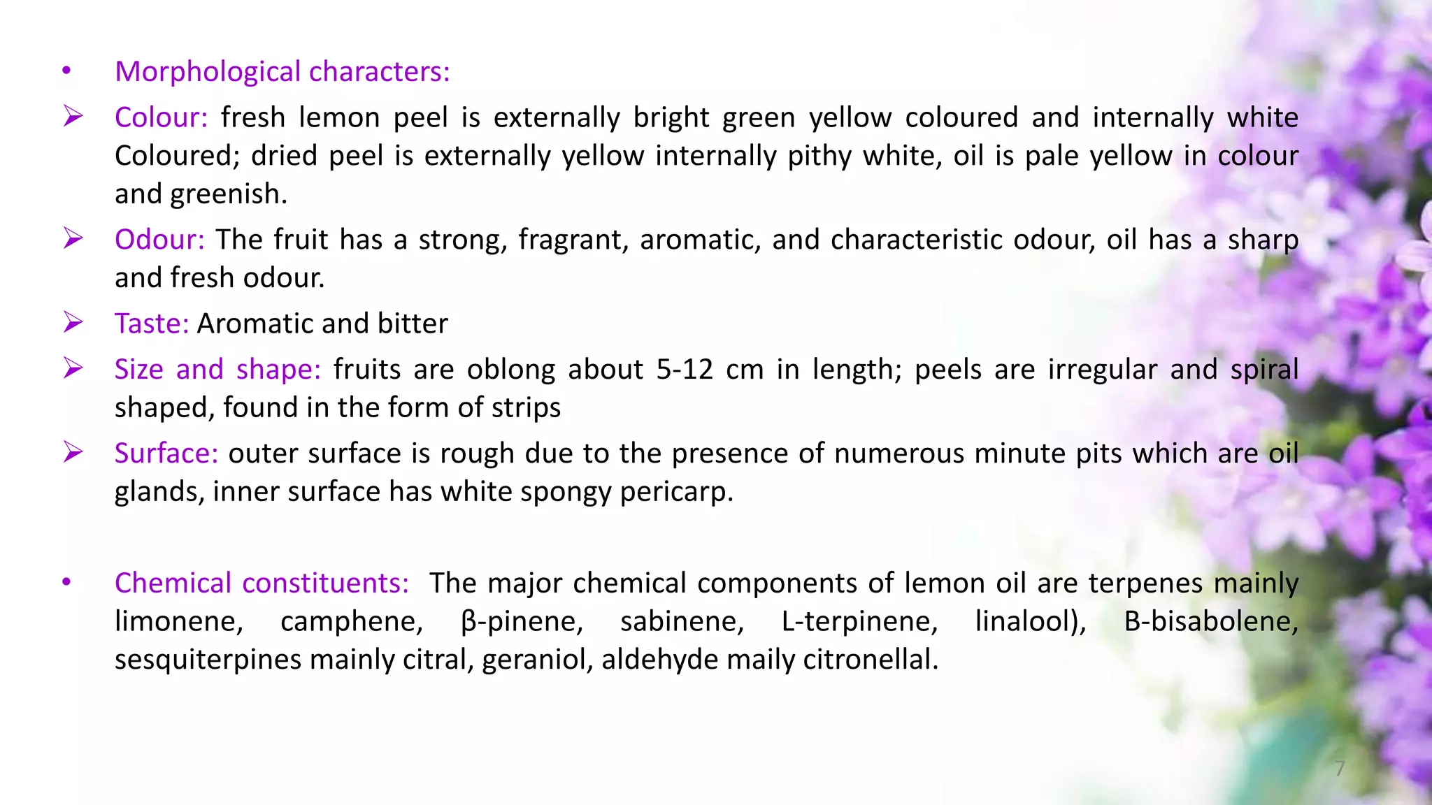 Perfumes and flavouring agents | PPTX