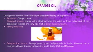 Perfumes and flavouring agents | PPTX