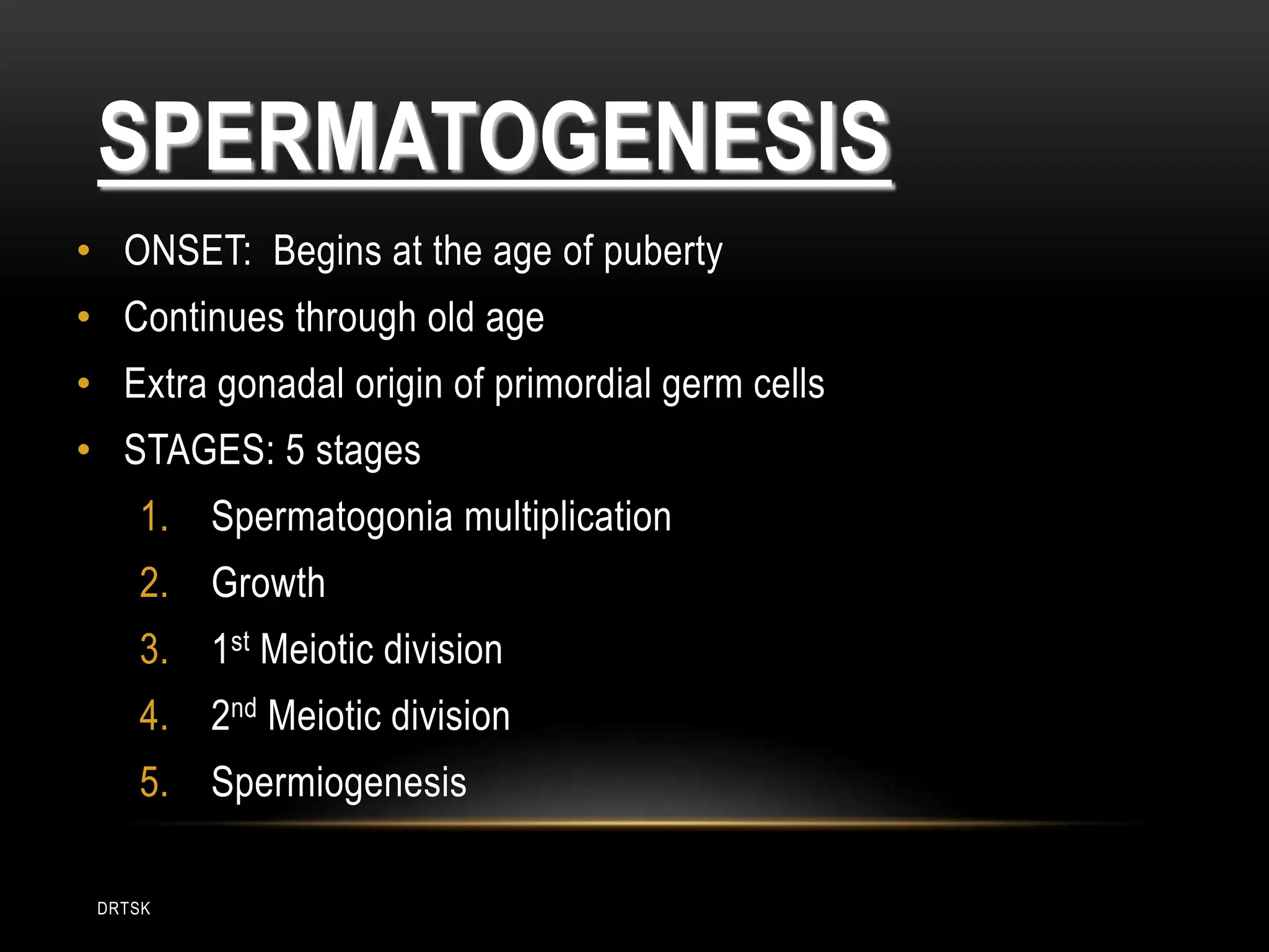 Spermatogenesis ppt presentation documentary | PPTX