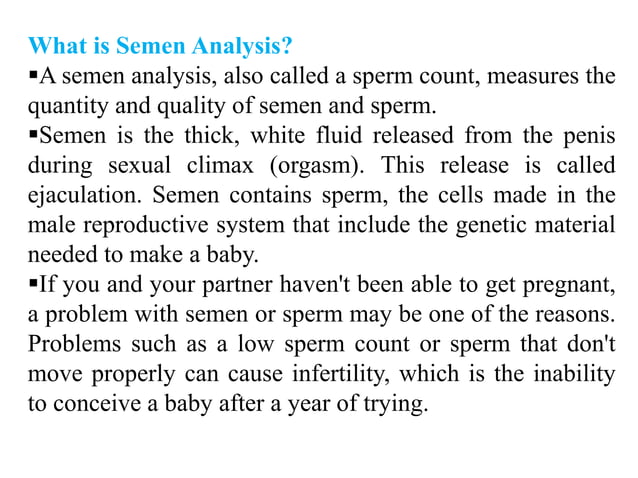 Rapid Test for Semen Analysis:Sperm Count | PPTX