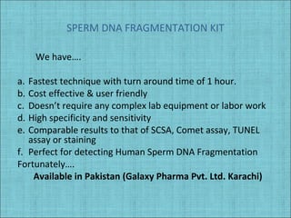Sperm dna fragmentation | PPT