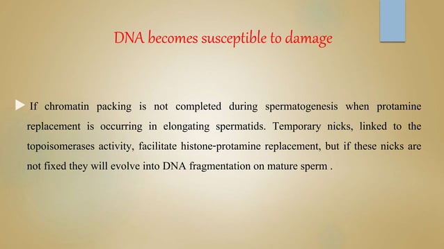 Sperm dna fragmentation | PPTX