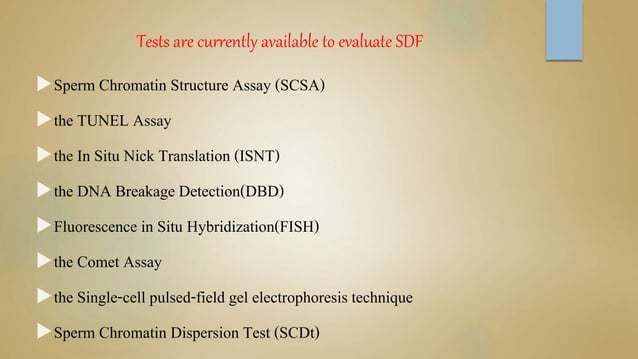 Sperm dna fragmentation | PPTX