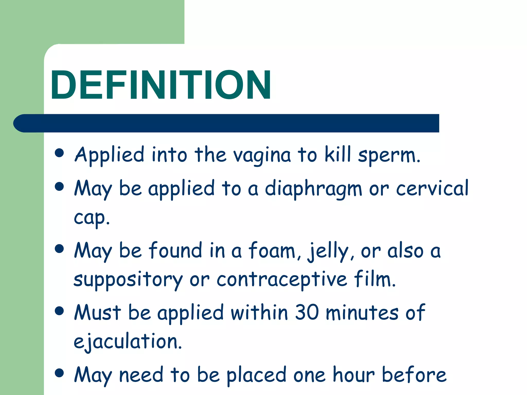 Spermicides | PPT
