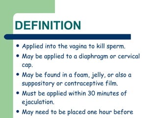 Spermicides | PPT