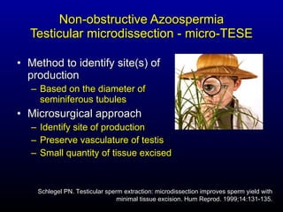 Sperm retrieval techniques - nuts and bolts | PPTX