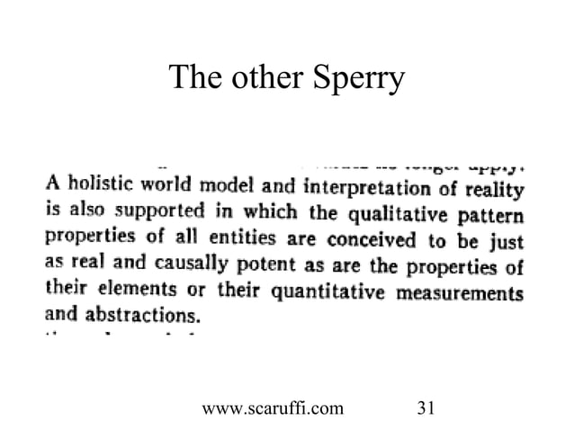 Roger Sperry and the Age of the Brain | PPT
