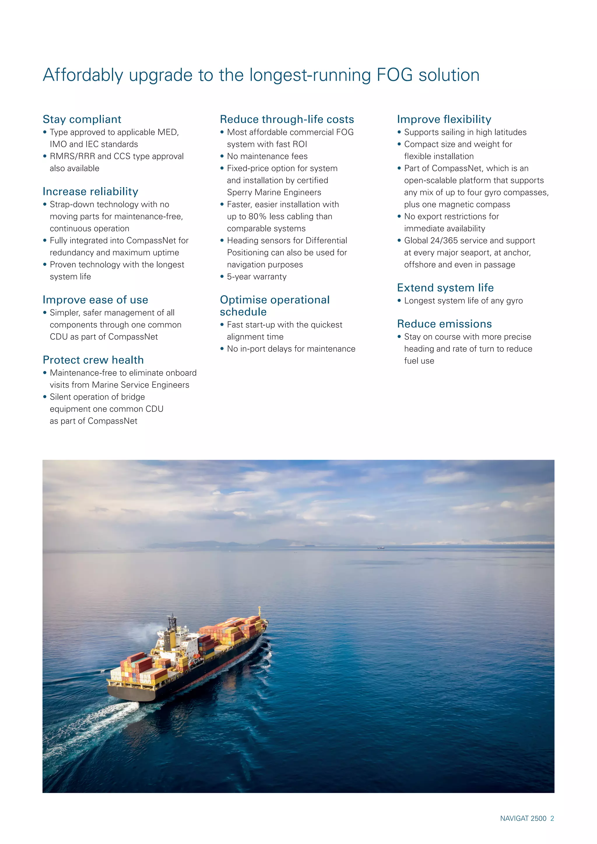 Sperry Marine NAVIGAT 2500 brochure | PDF