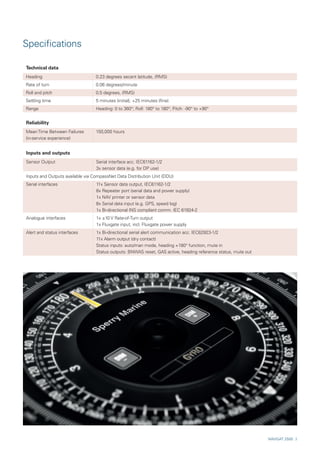 Sperry Marine NAVIGAT 2500 brochure | PDF