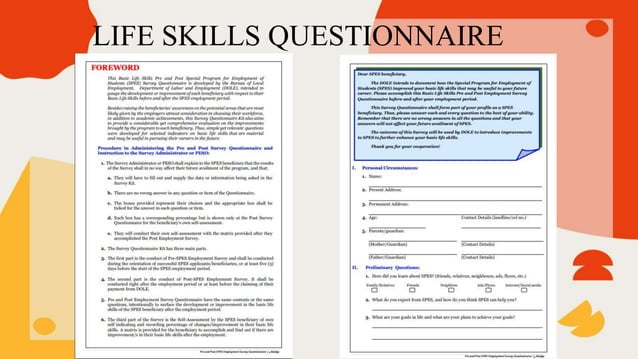 SPES FORMS AND IMPLEMENTATION REMINDERS (1).pptx | Government Support and Welfare | Financial ...