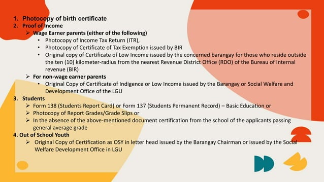 SPES FORMS AND IMPLEMENTATION REMINDERS (1).pptx | Government Support ...